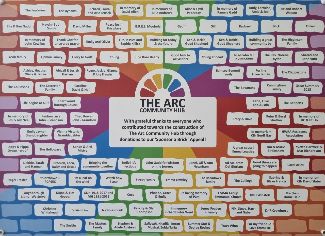 Sponsors and supporters - The Arc Community Hub